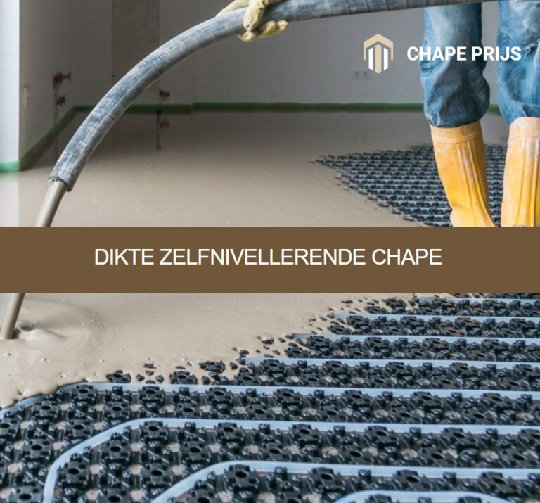 Dikte chape: minimaal en maximale dikte per soorten